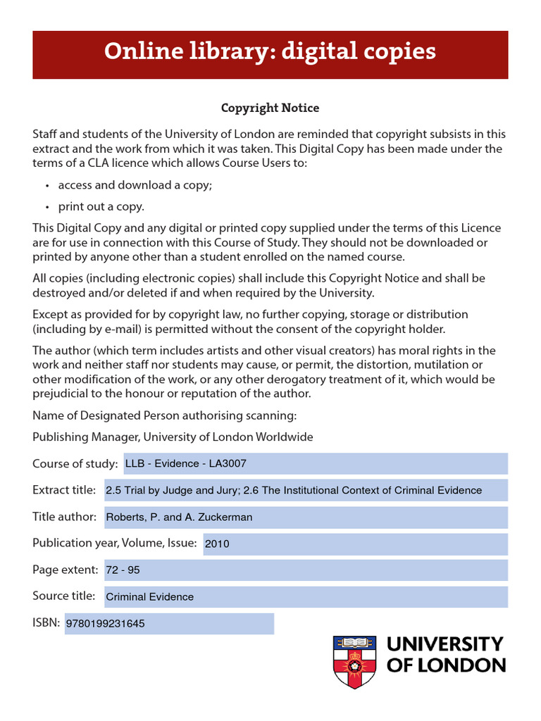 Ch.2 (7) Roberts Zuckerman - Ch.2 | PDF | Trials | Prosecutor