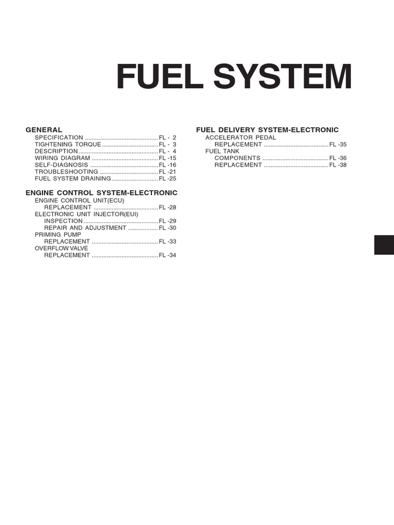 FL (Fuel System) | PDF | Fuel Injection | Throttle