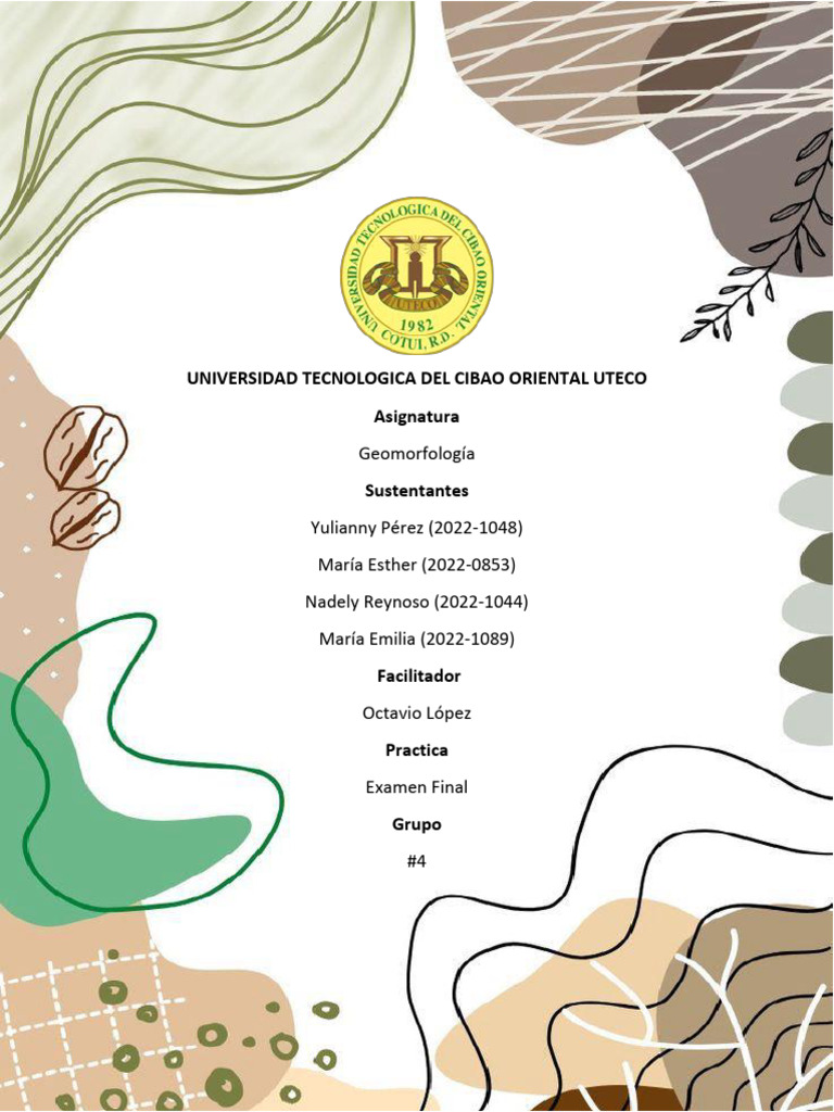 Excursión Geomorfológica Montecristi | PDF | Roca clástica | Falla ...