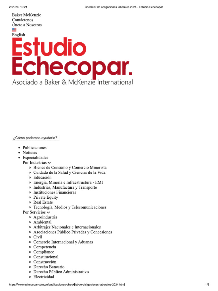 CHECKLIST LABORAL 2024 | PDF