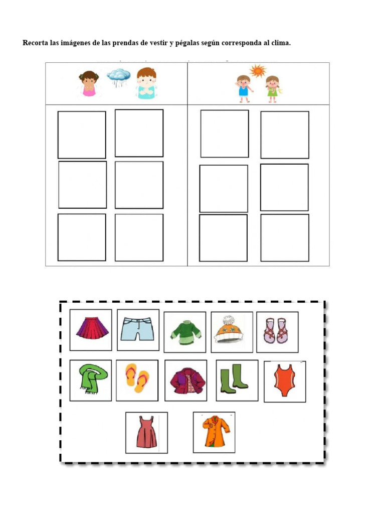 Tarea Prendas de Vestir | PDF