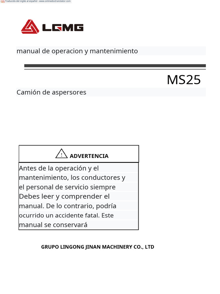 MS25 - 英MS250WA00 | PDF | Cambiar | Camión
