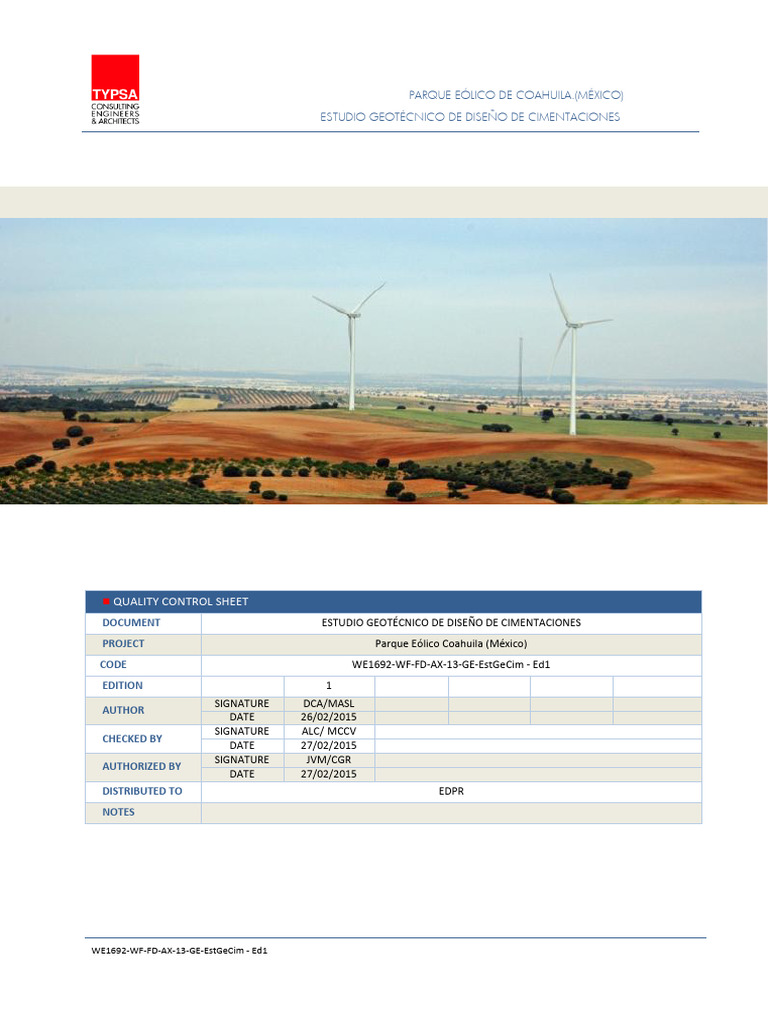 Anexo 8. Estudio Geotécnico | PDF | Fundación (Ingeniería)