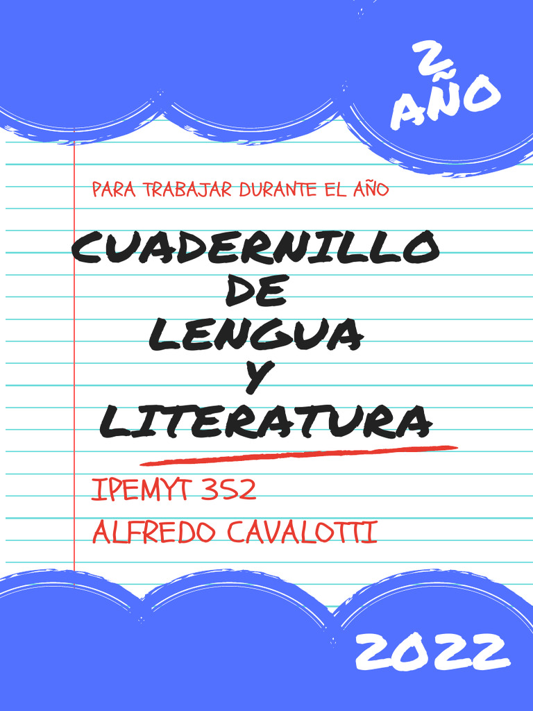 2AÑO_CUADERNILLO_LENGUA_2022 (3) (1) | PDF | Verbo | Asunto (gramática)