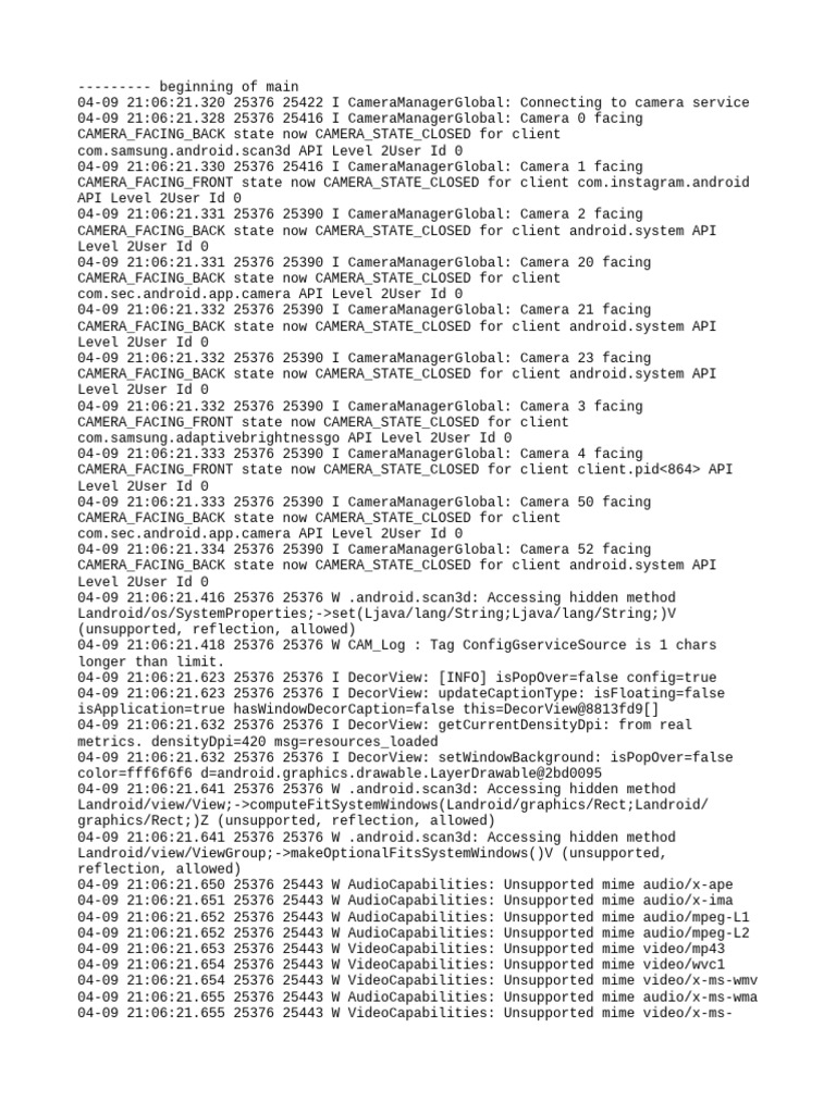 Logcat | PDF | Information Technology | Software Engineering
