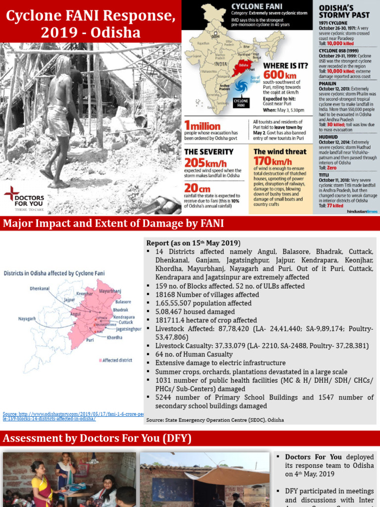 Cyclone Fani Response Report Odisha | PDF | Wash | Hygiene