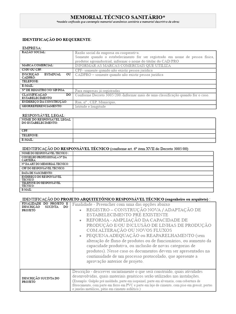 Memorial tecnico sanitario -explicativo _10_10_2021 | PDF | Desperdício ...