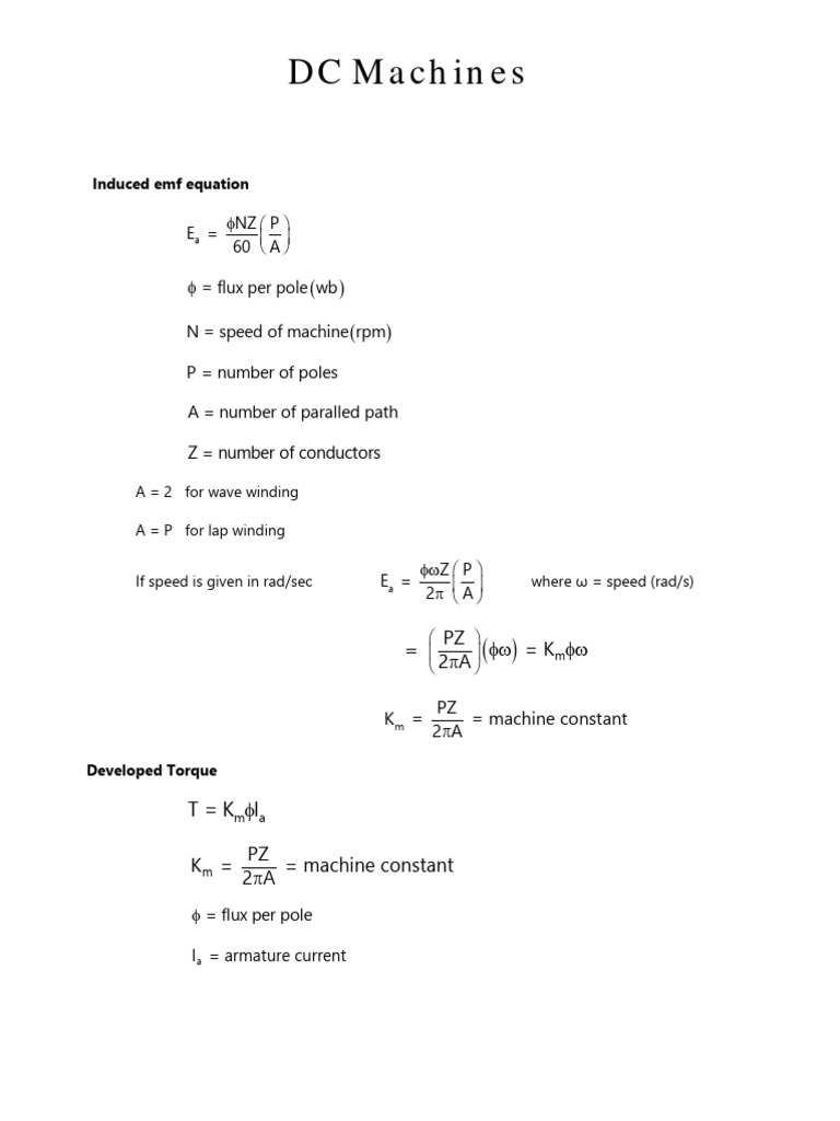 Dc.machine | PDF | Electric Generator | Power (Physics)