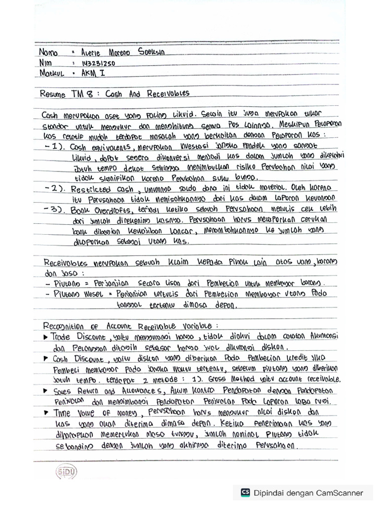 Tugas RMK TM 8 Akm 1 | PDF