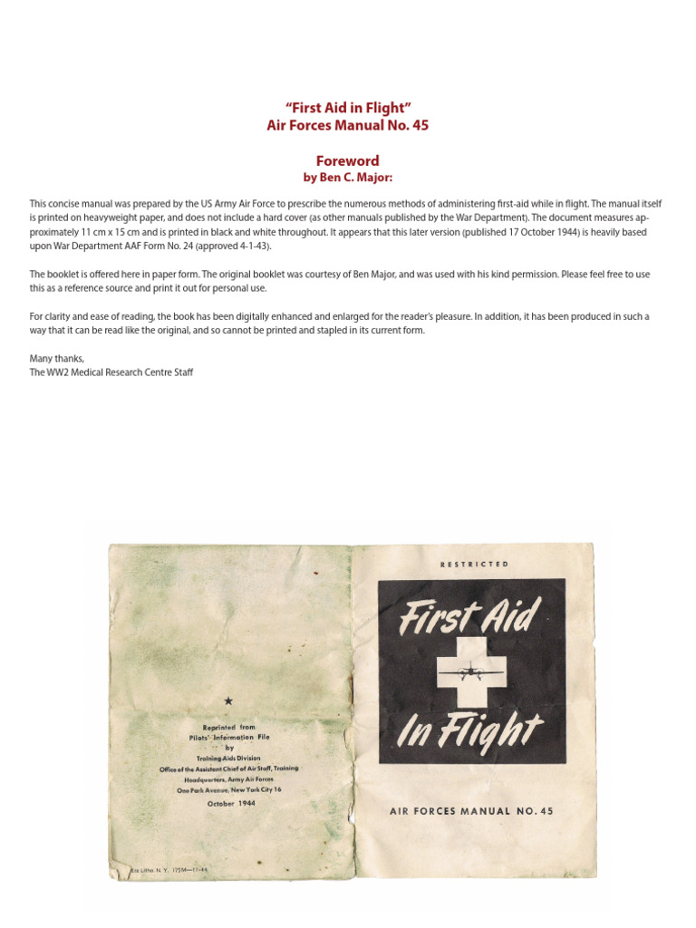 First Aid in Flight | PDF