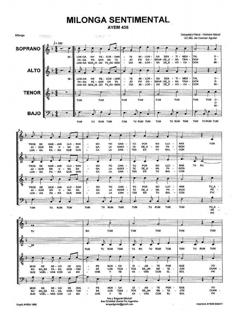 Milonga Sentimental PDF | PDF
