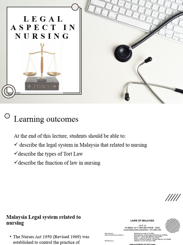 Legal Aspect in Nursing | PDF | Defamation | Tort