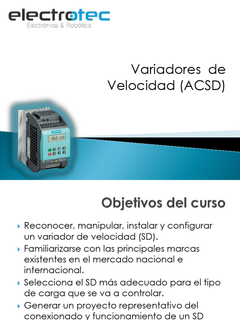 Guía de Variadores de Velocidad | PDF | Esfuerzo de torsión | Rotación