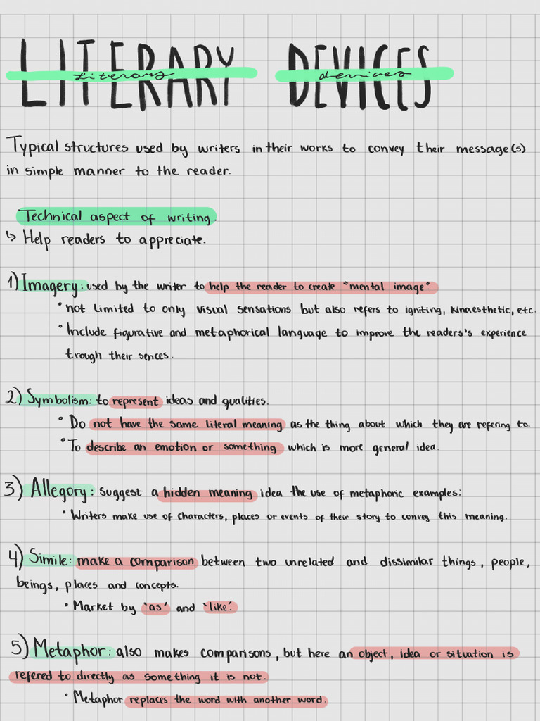 Literary Devices | PDF