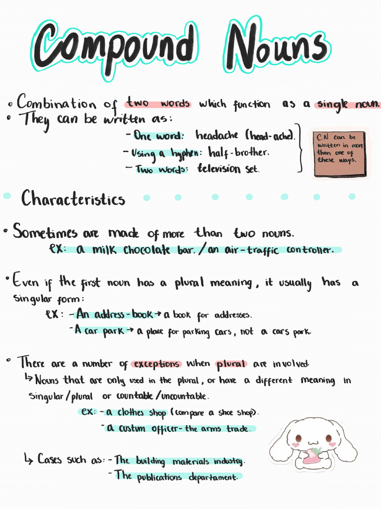 Compound Nouns | PDF