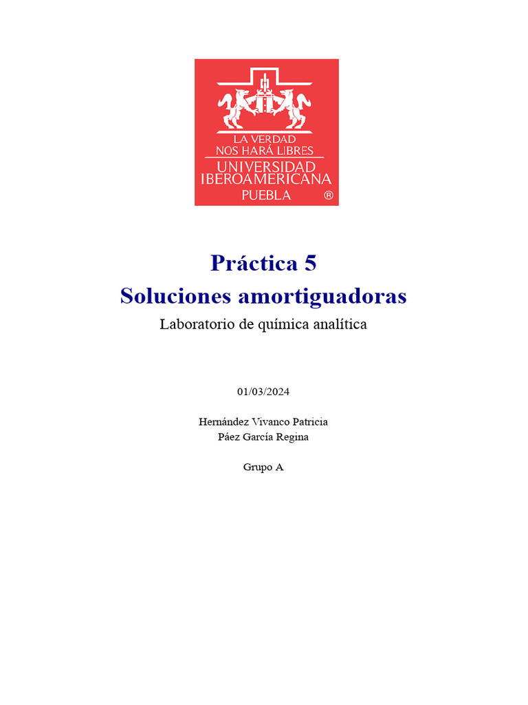 Soluciones Amortiguadoras: Mecanismo y Aplicaciones | PDF | Ácido | Constante de disociación ácida