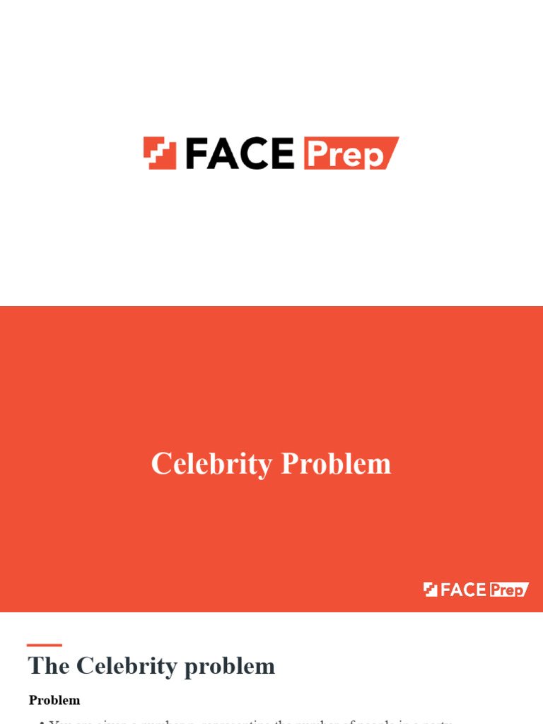 Celebrity Problem Pdf