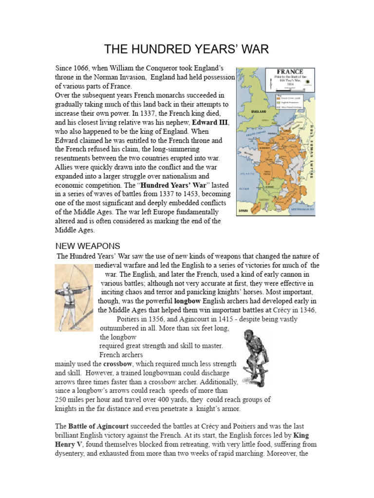 Power of the Purse in the 100 Years' War | PDF | Joan Of Arc | Warfare ...