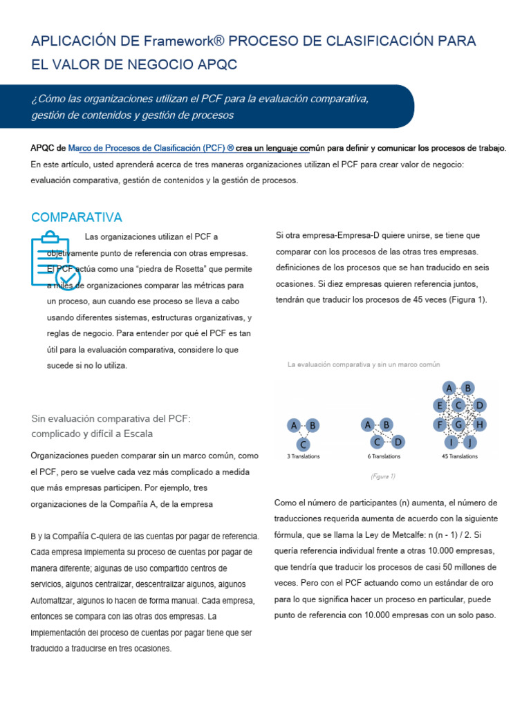 Applying The PCF For Business Value - FINAL (Español) | PDF ...