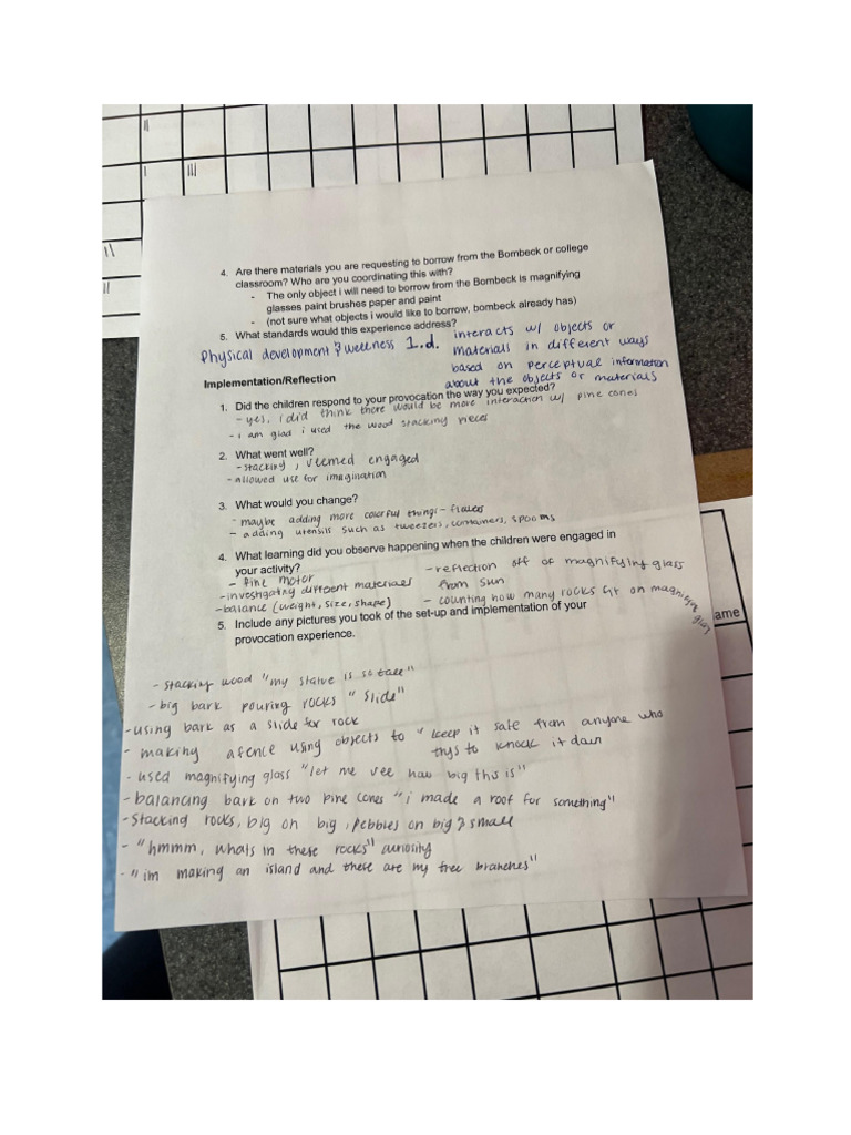 Provocation Sheet | PDF