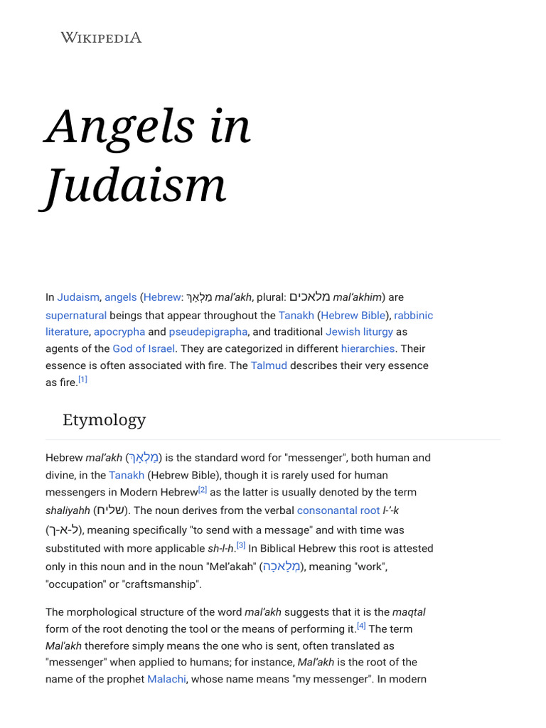 Angels and Study in Judaism and Christian History | PDF | Angel ...