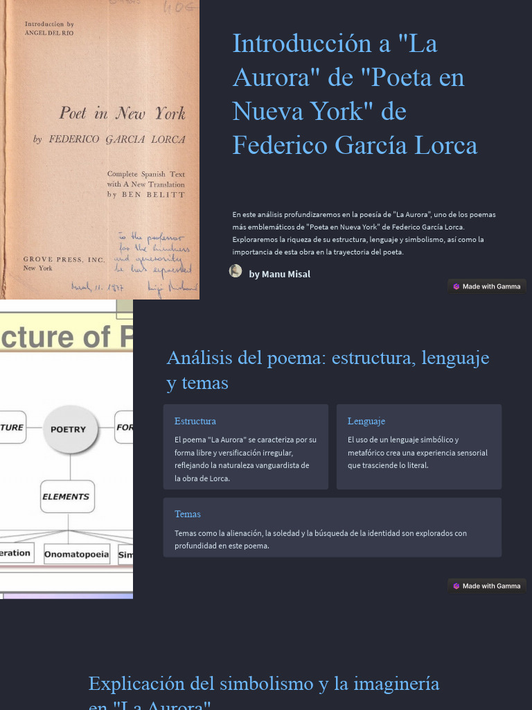 La Aurora | PDF | Poesía | Federico García Lorca