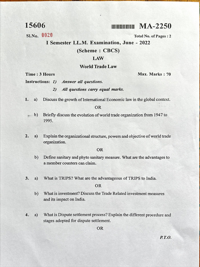 Question Paper | PDF