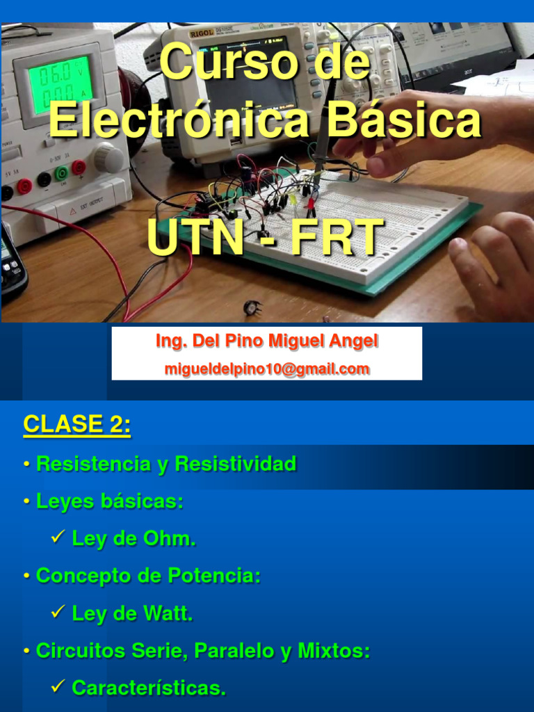 Curso de Electronica Basica - Clase 2 (2020) | PDF | Resistencia Eléctrica y Conductancia ...