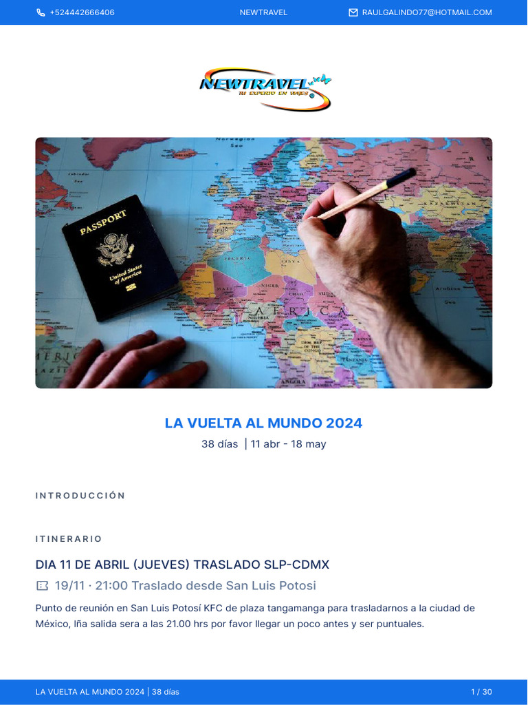 Itinerario La Vuelta | PDF
