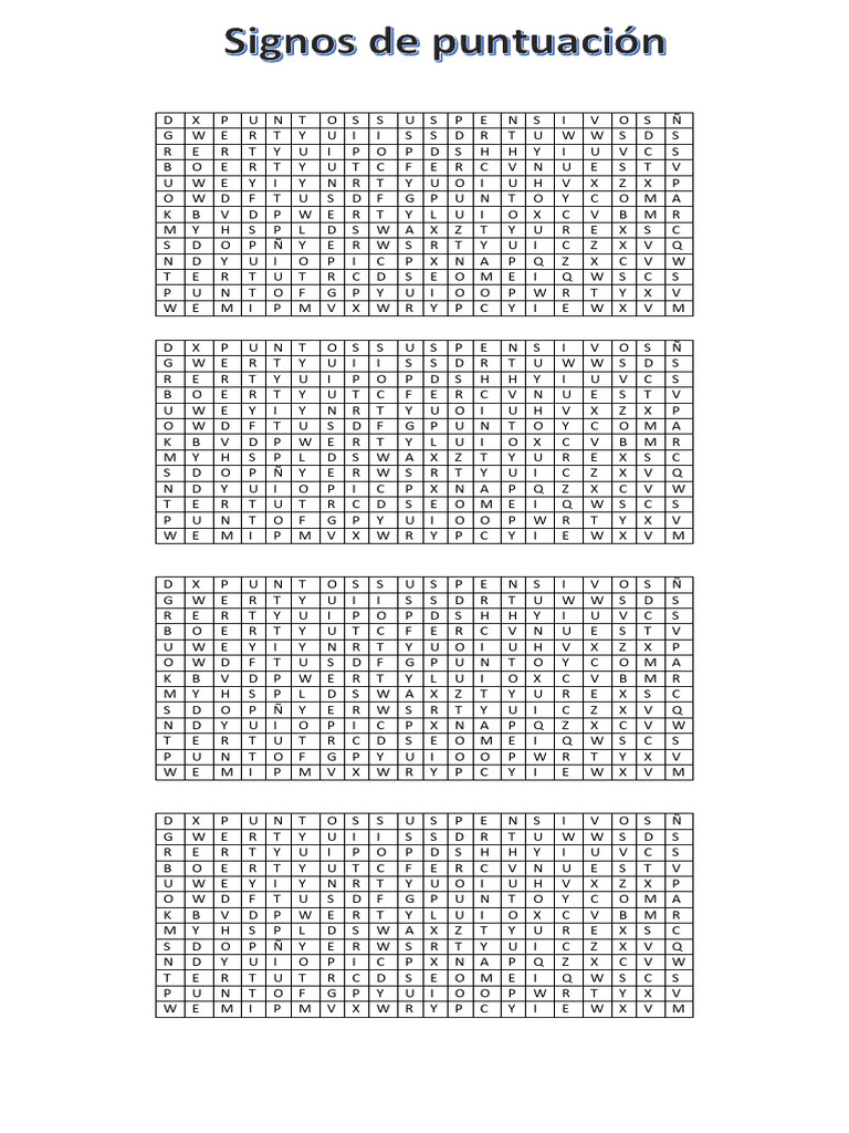 SOPA DE LETRAS IMPRIMIR | PDF