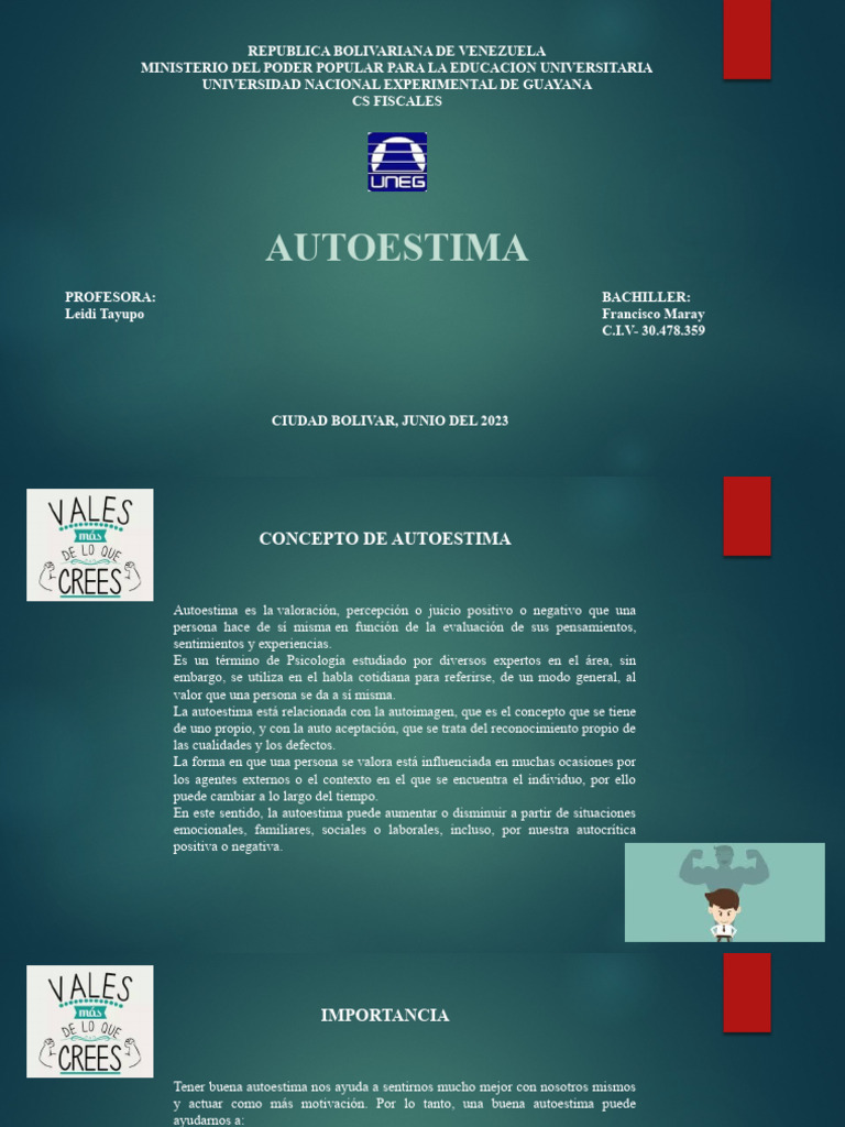 Autoestima | PDF | Autoestima | Sicología
