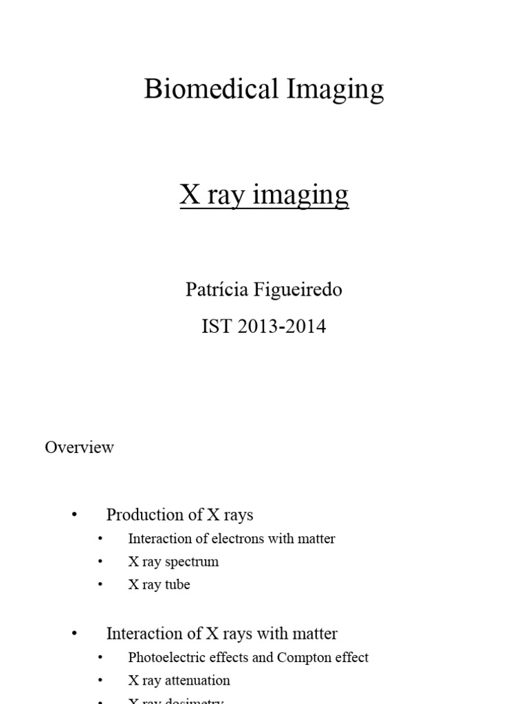 02a MI MEBiom Xrays | PDF | X Ray | Attenuation