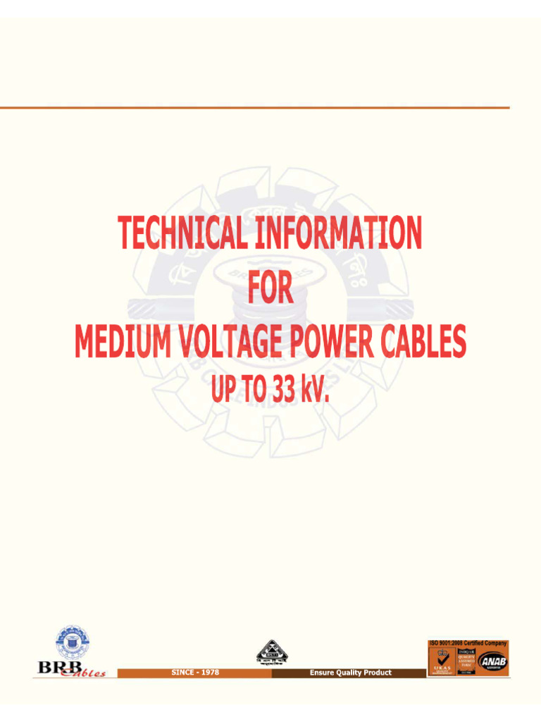 Medium Voltage Cables | PDF