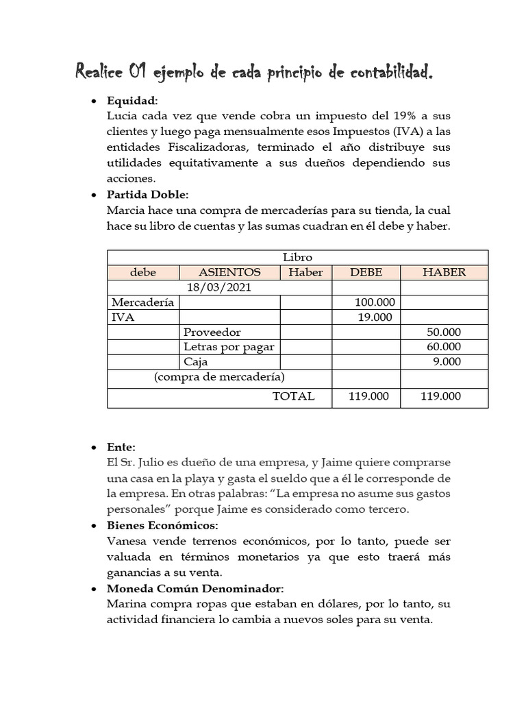 Principios de Contabilidad. 1 | PDF | Business | Economias