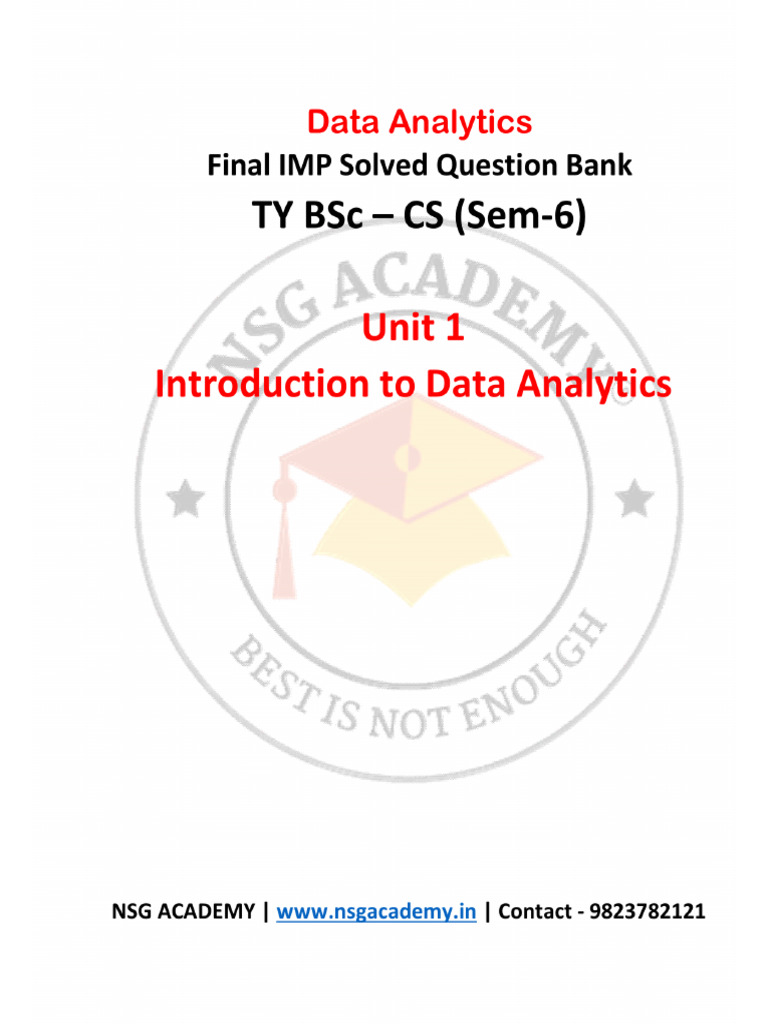 DA TYBCS UNIT1 Solved IMP Notes NSG Academy | PDF