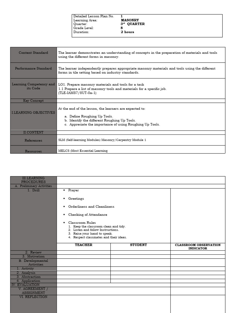 DLP Format | PDF | Learning | Lesson Plan
