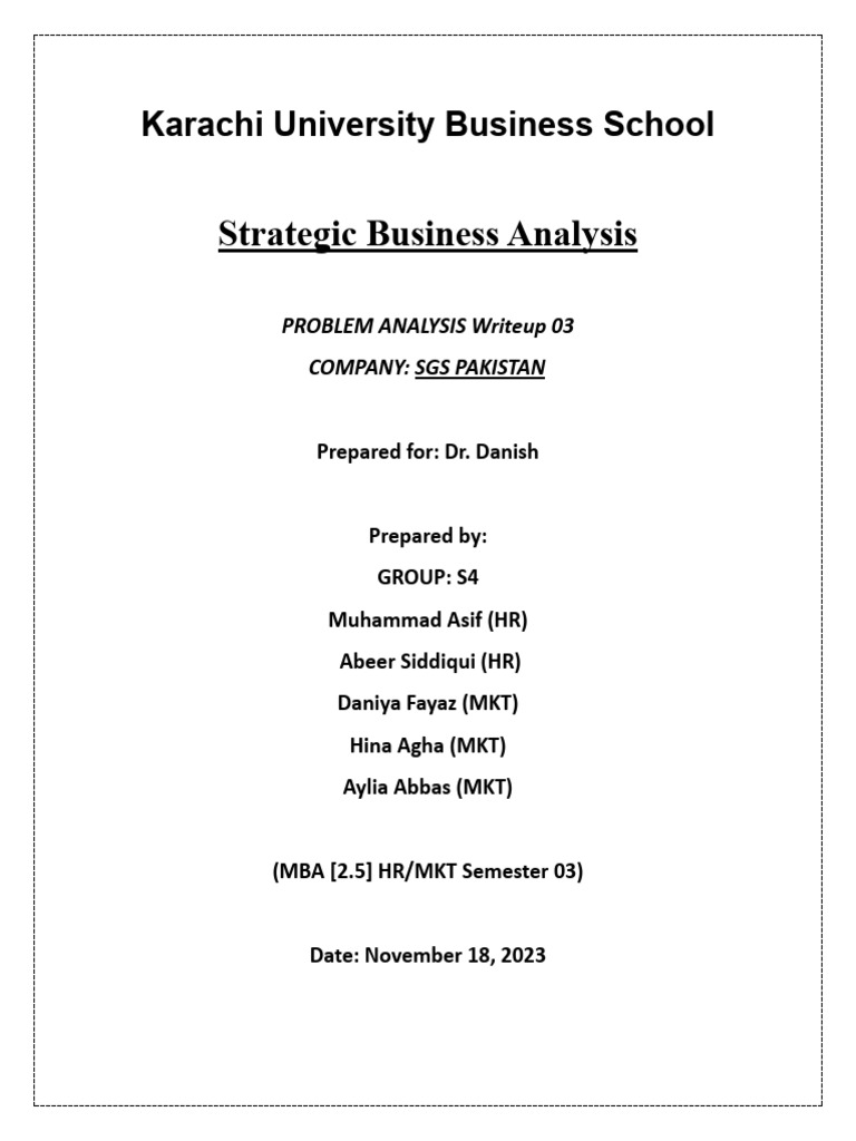 Writeup S4 PROBLEM ANALYSIS | PDF | Educational Technology | Business