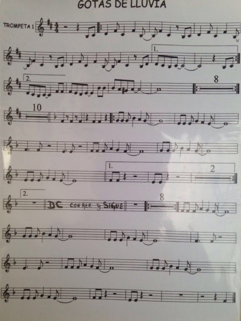 Trompeta 1 Gotas de Lluvia | PDF
