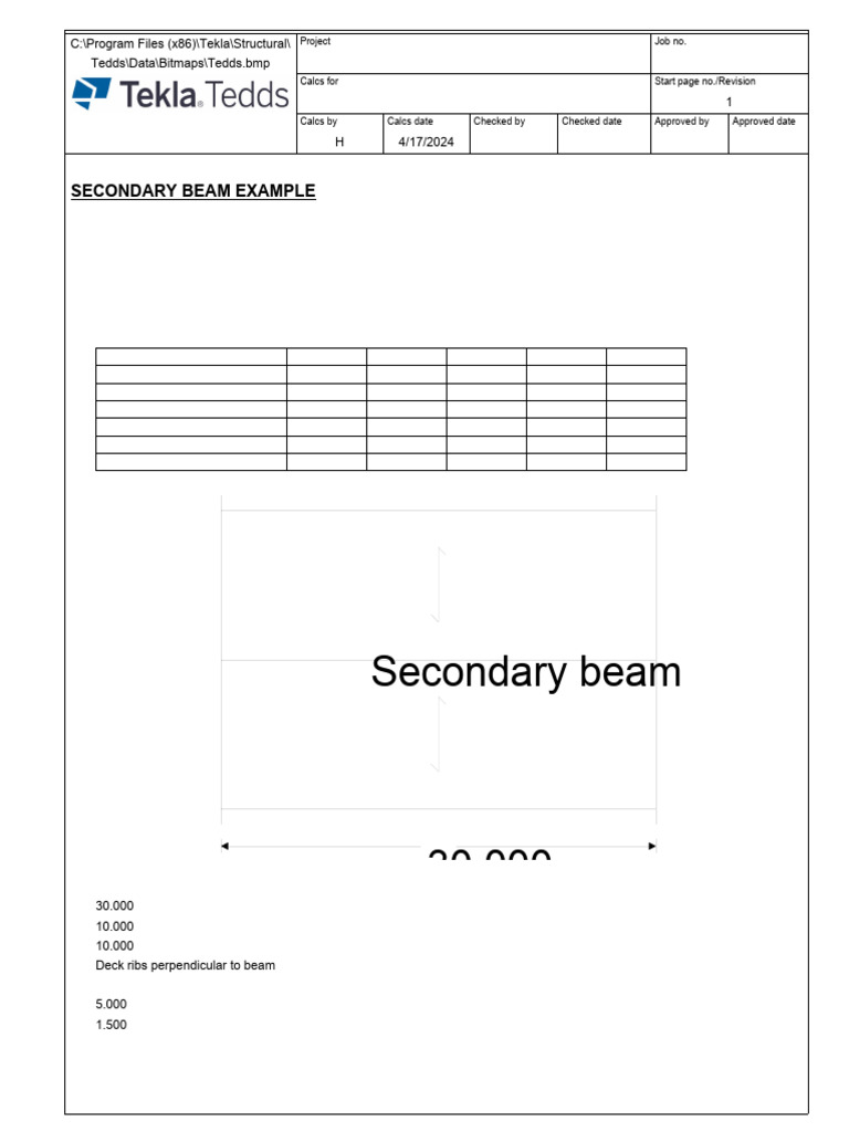 Secondary Beam For Design | PDF | Beam (Structure) | Strength Of Materials