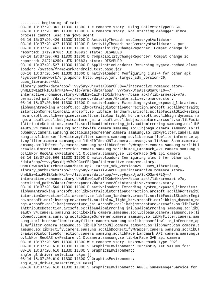 Android App Debugging Logs Analysis | PDF | Computing | Software
