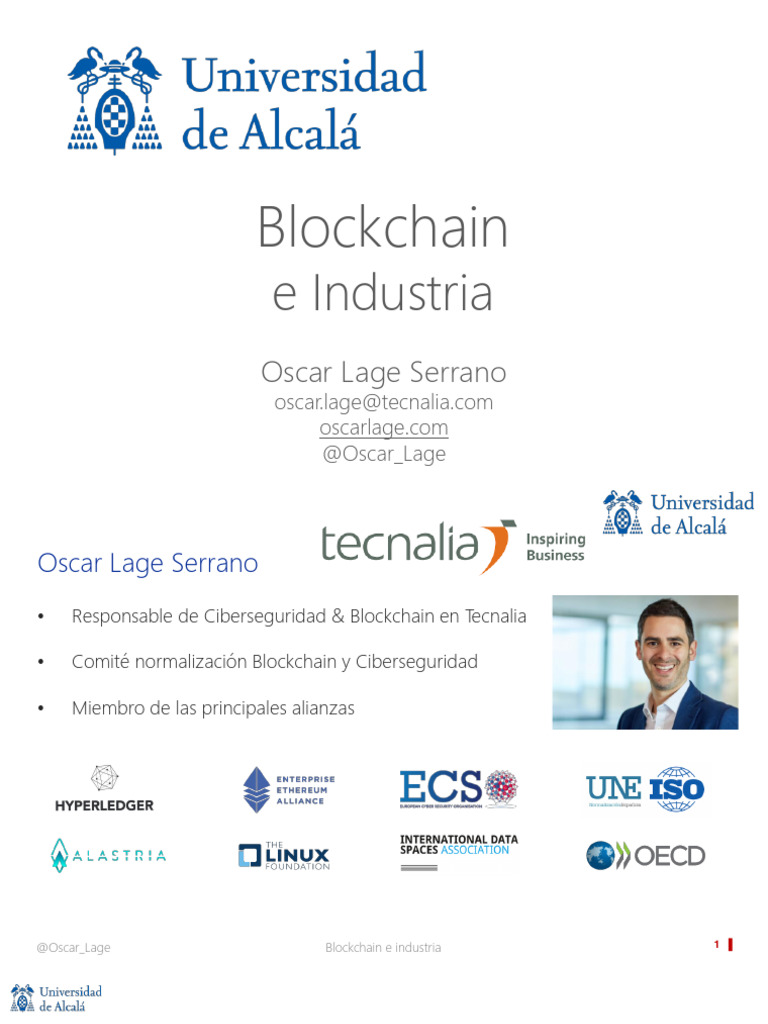 Blockchain e Industria 2021_v1_Presentacion clase | PDF | Internet de las Cosas | Informática