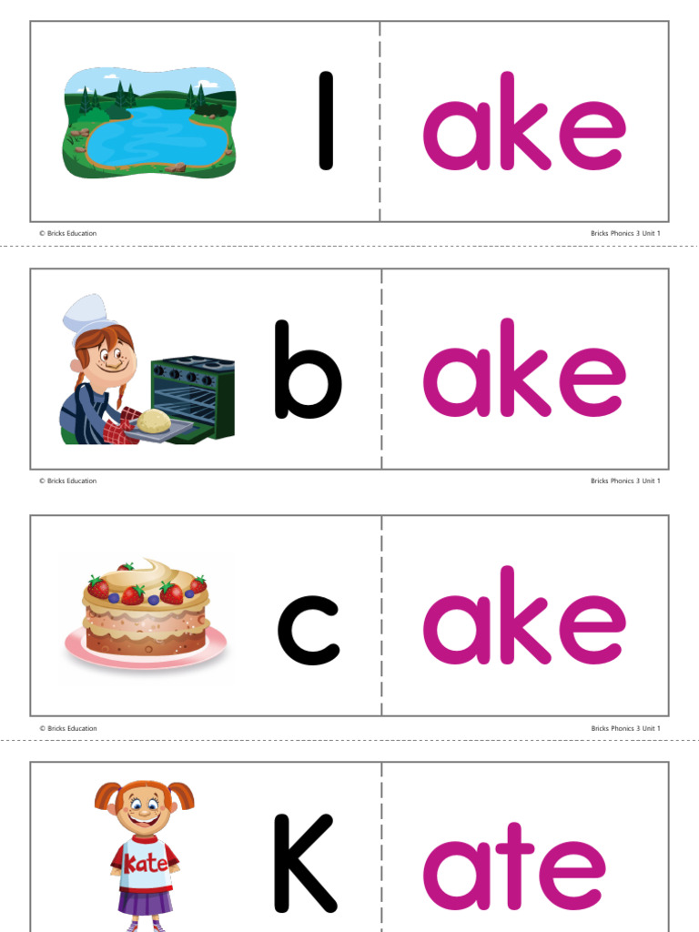 Flashcard - Phonics - Cards | PDF | Foreign Language Studies