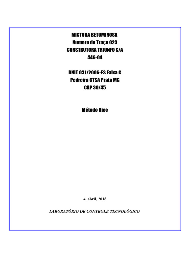 Projeto Faixa C Rolamento C Areia RG 23 | PDF | Volume | Quantidade