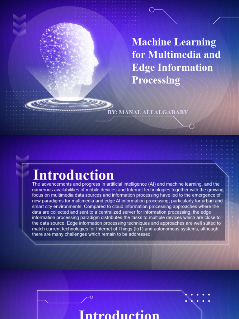 Machine Learning For Multimedia and Edge Information Processing | PDF | Cloud Computing | Computing