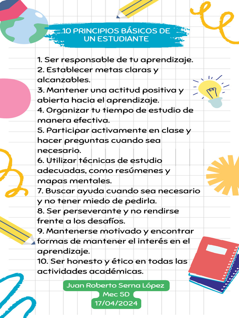 Serna López - Decálogo Del Estudiante | PDF