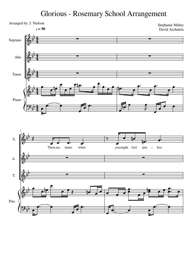 Glorious | PDF | Singing | Vocal Music