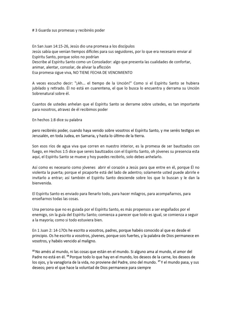 Aprende A Esperar Pdf Espíritu Santo Dios