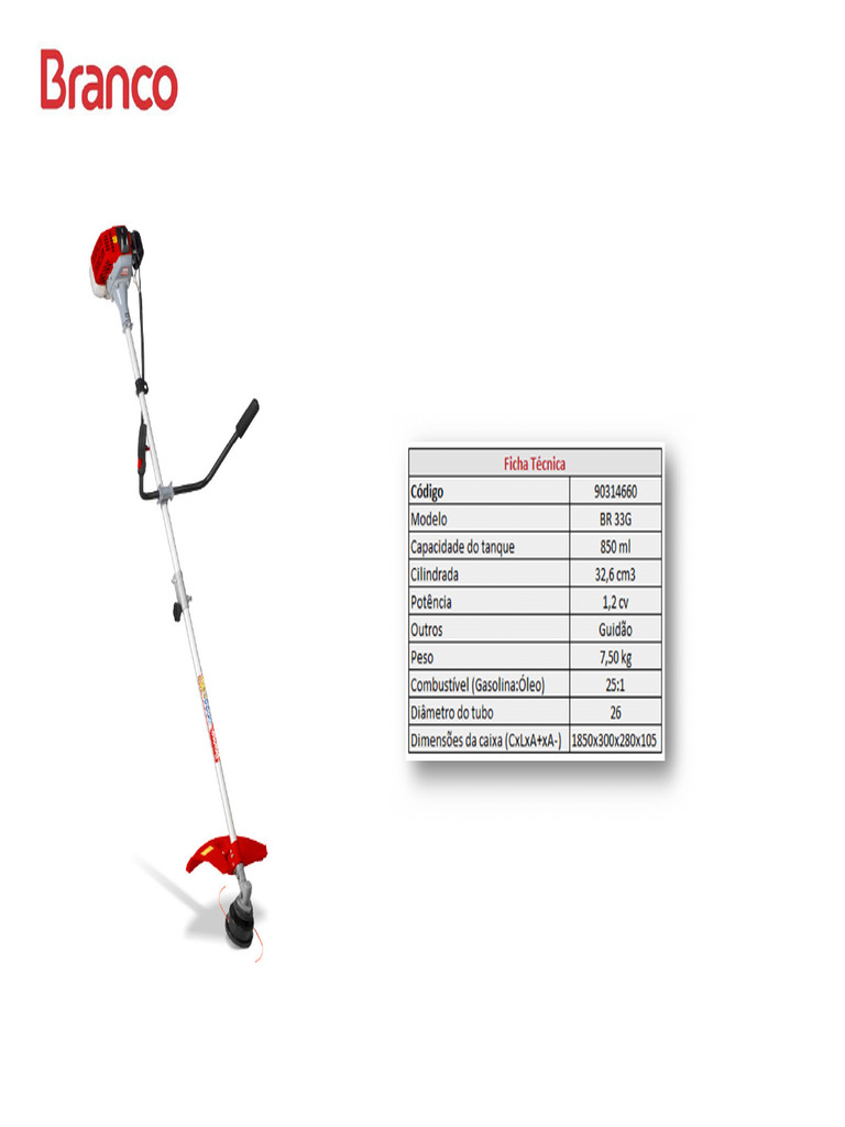 Vista Explodida Roçadeira BR 33 | PDF