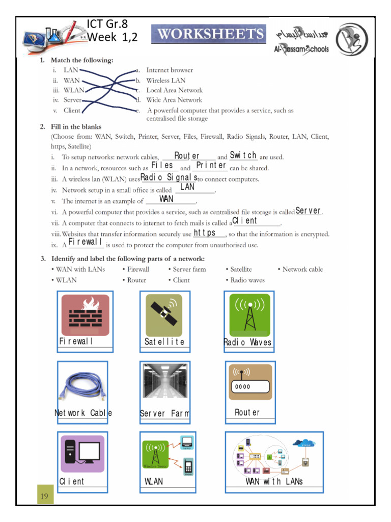 Work Sheet Week 1.2,3,4 Trem 2 G8 | PDF