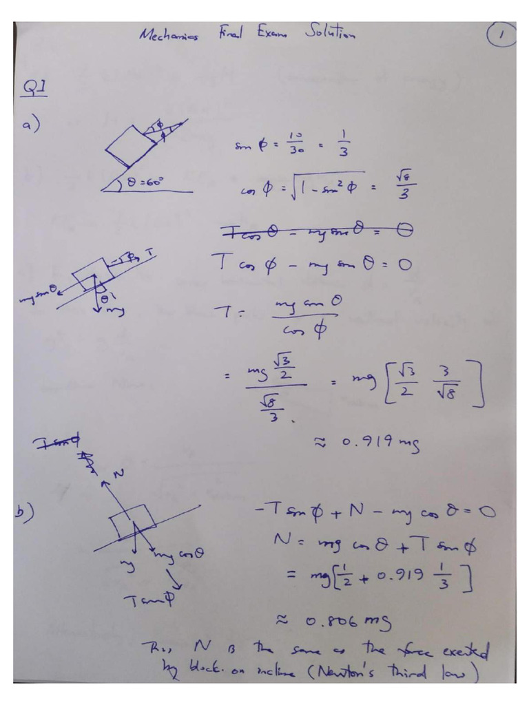 Final Exam Solution 2021 | PDF